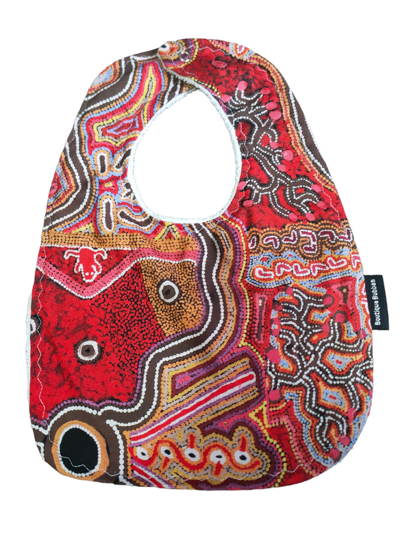 Red turle Indigenous Traditional Feeding Bibs – Boutiquebubbas